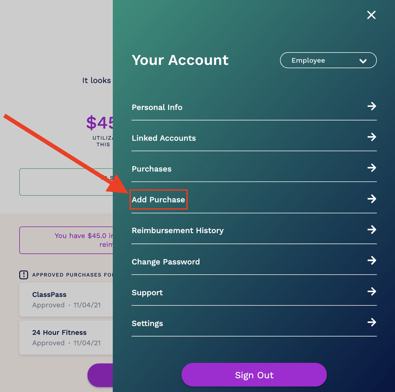 Add a purchase manually